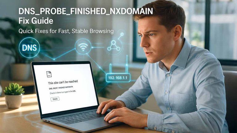 DNS_PROBE_FINISHED_NXDOMAIN: Complete Guide to Fix This DNS Error