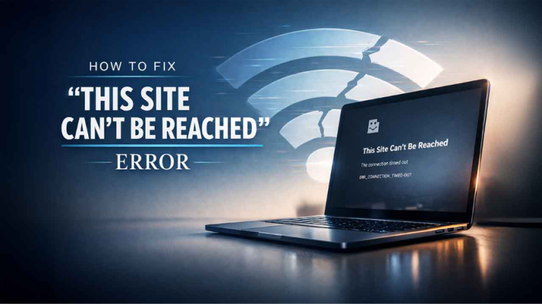 How to Fix the "This Site Can't Be Reached" Error: A Quick Guide